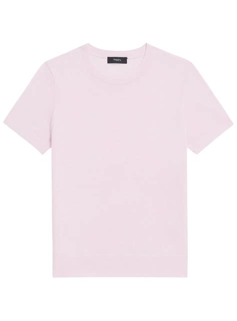 Theroy Basic Tee P Blush Regal Wool Cristels