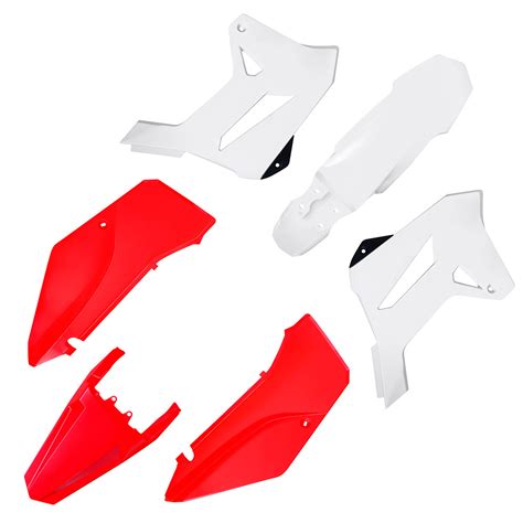KIT PLÁSTICO R1DE BRANCO VERMELHO Biker Acessórios