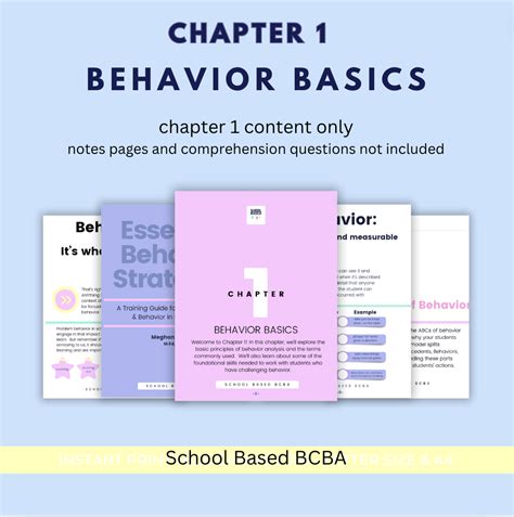 Essential Behavior Strategies Chapter 1 Behavior Basics Behavior Analyst Resource Center