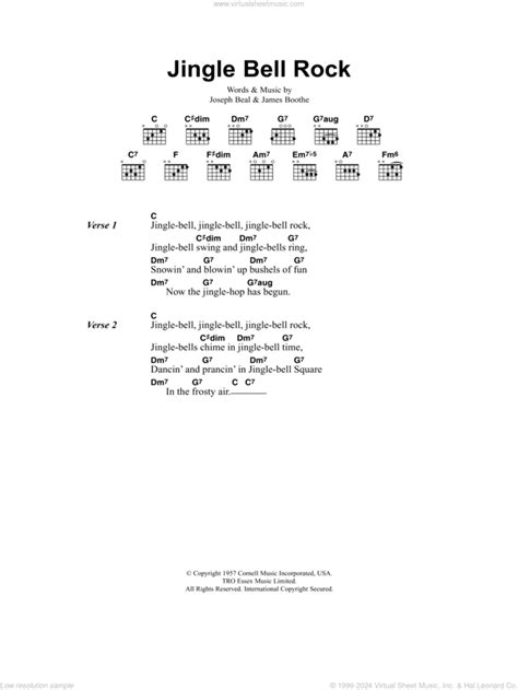 Jingle Bells Guitar Chords And Lyrics