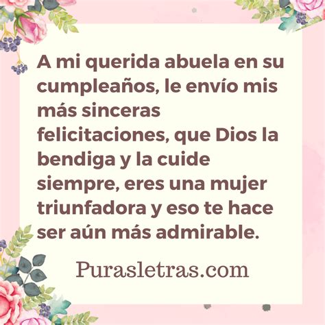 Excepcionales Felicitaciones Para Mi Abuela Cumpleaños Puras Letras