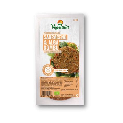 Vegeburger De Algas Kombu Bio 160g Vegetable Natur Cosmetic