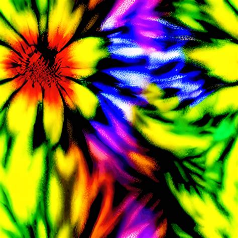 Flower Pattern Rainbow Colors Bright Camouflage · Creative Fabrica