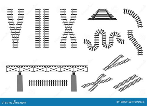 Train Railway Isometric Flowchart Vector Illustration 212647584