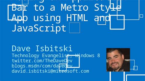 Pptx Adding An Application Bar To Metro Style App Using Html And Java