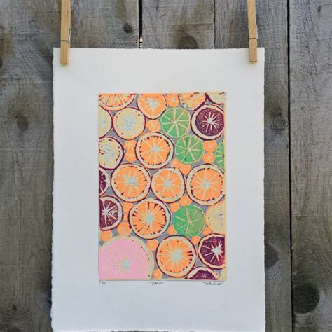 Reductive Linocut Etsy