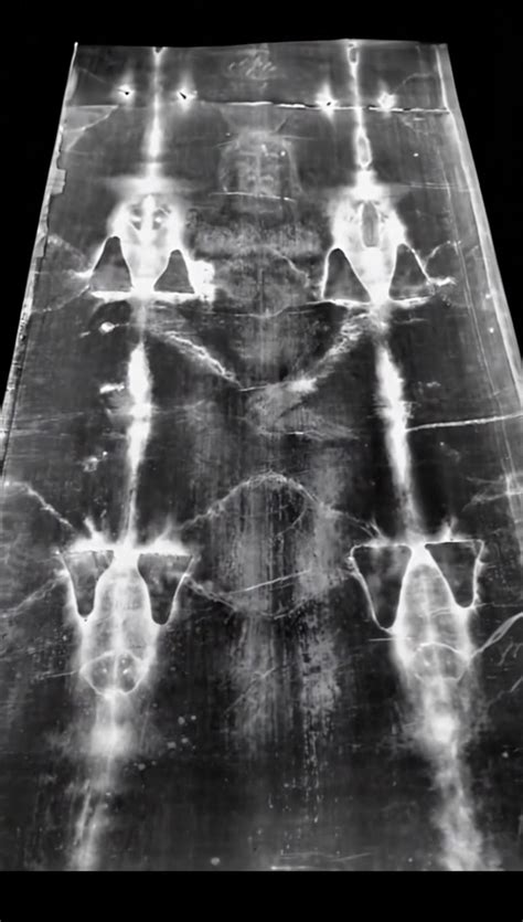 Full Body Shroud Of Turin Man Enhanced Negative Art Print Set