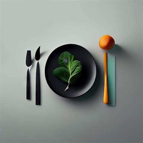 Premium Ai Image Luxury Plate Of Vegan Food