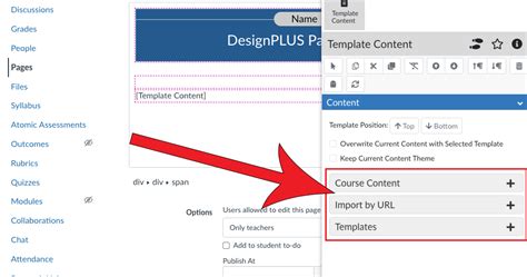 Create A Page Template With Designplus Teach Usu