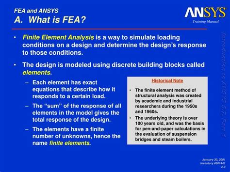 Ppt Fea And Ansys Powerpoint Presentation Id 3695703