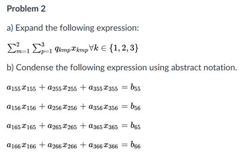 Problem 2 A Expand The Following Expression 1 Chegg Com