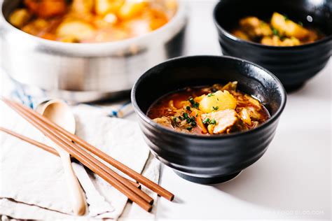 Pure Comfort Food Braised Pork Belly Kimchi Stew Recipe · I Am A Food