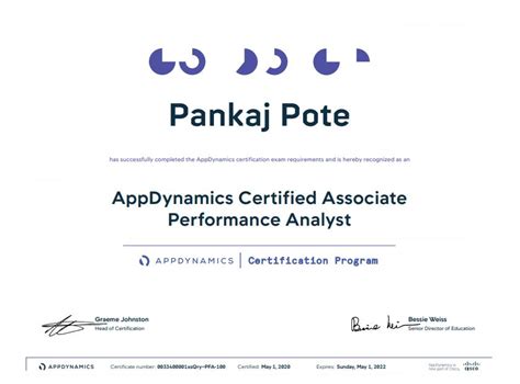 Pankaj Pote On Linkedin Appdynamics Certified Apm Appdynamics Certifications 10 Comments