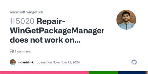 Repair Wingetpackagemanager Does Not Work On Arm64 · Issue 5020