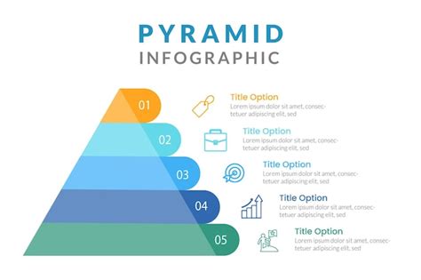 Premium Vector Pyramid Infographic Template With List Multipurpose Layout Vector For