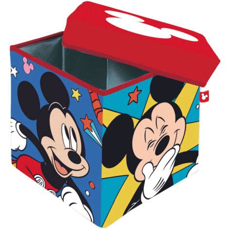 Tabouret De Rangement Cube Disney Mickey
