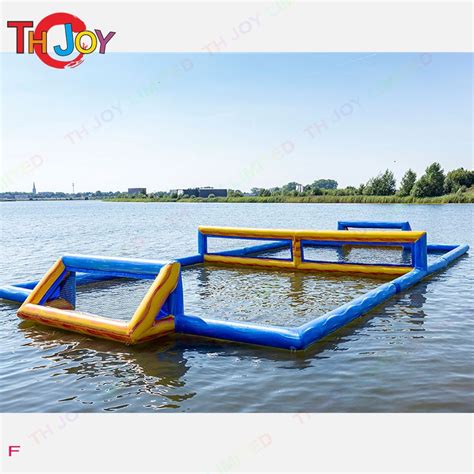 무료 배송 10x5m 물 놀이 필드 야외 풍선 비치 게임풍선 워터 배구 코트 판매inflatable Outdoor Games