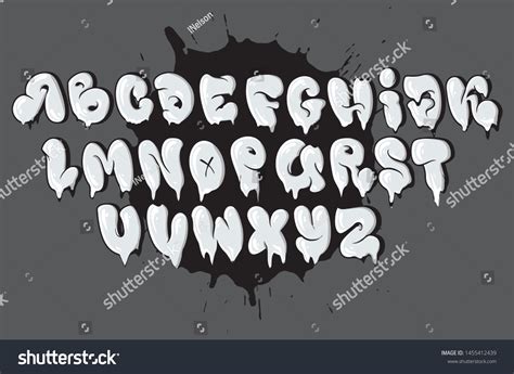 Dirty Graffiti Font Alphabet Typography 스톡 일러스트 Shutterstock