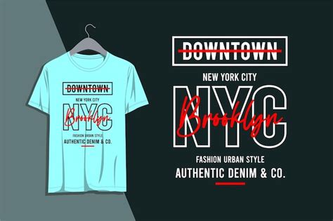 티셔츠에 인쇄할 Nyc 타이포그래피 프리미엄 벡터