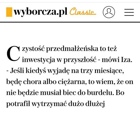 Marta Smolańska on Twitter Jak Wyborcza rozumie czystość