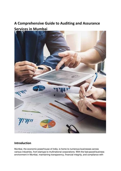 ppt a comprehensive guide to auditing and assurance services in