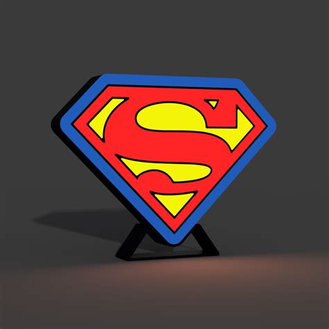 🦸‍♂️ Superman Lightbox Led Lamp・ 3mf File For 3d Printing・cults
