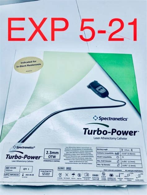 New Spectranetics 423 050 Turbo Power Laser Atherectomy Catheter