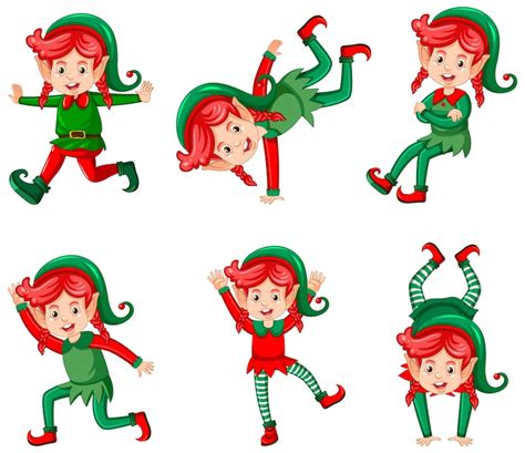 Cartoon Elf 벡터 Freepik에서 무료 고품질 벡터를 다운로드하세요 Freepik