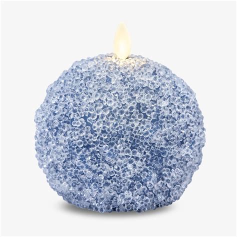 Amazon Luminara Flameless Holiday Crystal Beads Glitter Sphere