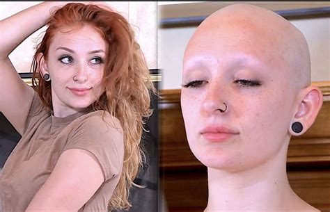 Pin By Nape Buzzer On Bald Women W Shaved Eyebrows 02 Bald Head Women