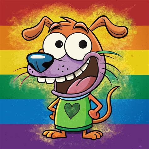 Un Chien De Dessin Animé Avec Une Chemise Qui Dit Chien Heureux