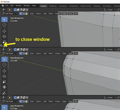 3d View How Do I Close The Windows I Opened Using Horizontal In 2 8