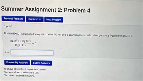 solved summer assignment 2 problem 4 previous problem