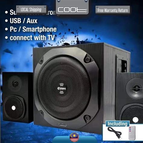 2 In1 Home Cinema Speaker Audio Wireless Bluetooth Subwoofer Speaker