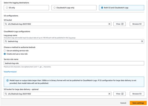 プレビュー Amazon Bedrock のモデル呼び出しのログ記録設定を試してみた Developersio