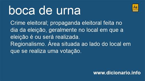 Significado De Boca De Urna