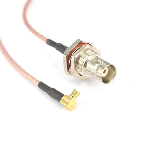 Rf Mcx Male Right Angle Switch Bnc Female Pigtail Cable Rg316 20cm In