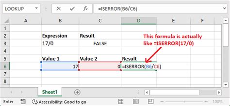 Excel ISERROR Function Error Detection Free Online Tutorial Library
