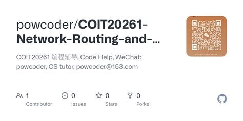 GitHub powcoder COIT20261 Network Routing and Switching COIT20261 编程辅导 Code Help WeChat