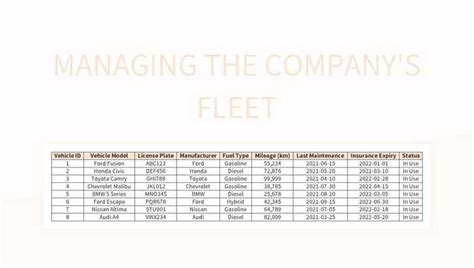 Strategies For Effective Fleet Management In Your Company Excel