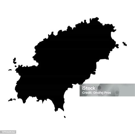 이비자 높은 세부 맵 섬 스페인어 지역 플랫 사인 웹 디자인 벡터 일러스트 레이 션 이비사 섬에 대한 스톡 벡터 아트 및 기타