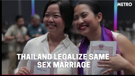Thailand Legalize Same Sex Marriage As Gay Couple Tie The Knot Youtube