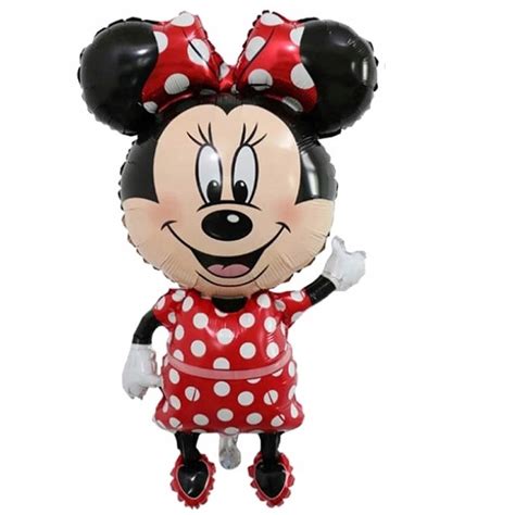 Set Baloane Pentru Ziua De Nastere Minnie Mouse Latexfolie Rosu