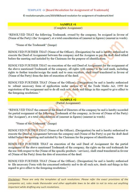 Deed Of Assignment Sample Malaysia Deed Of Assignment Of Trademark