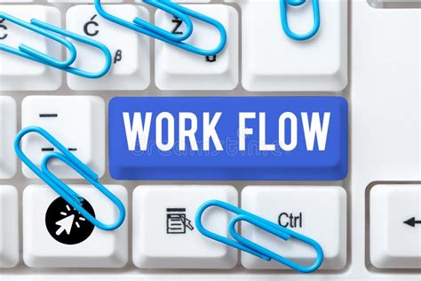 Writing Displaying Text Work Flow Business Showcase Continuity Of A Certain Task To And From An
