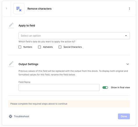 remove characters