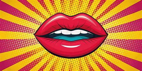Red Lips Comic Book Background Images Hd Pictures And Wallpaper For