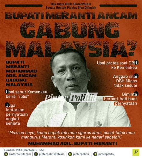 Bupati Meranti Ancam Gabung Malaysia