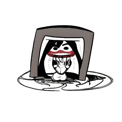 Sexy Sadako From The Ring Crawling Out Temporary Tattoo Blackink Ai