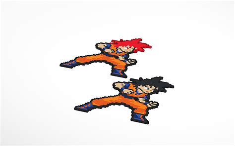 3d Design Goku Pixel Art Tinkercad